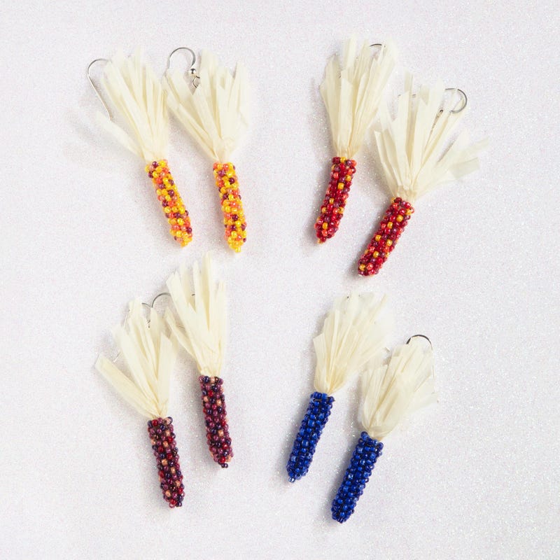 Corn Sterling Earrings - Etsy
