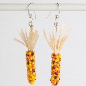 Indian Corn Earrings - FOUR Colors to Choose From! - Etsy