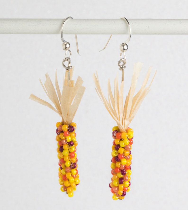 Indian Corn Earrings - FOUR Colors to Choose From! - Etsy