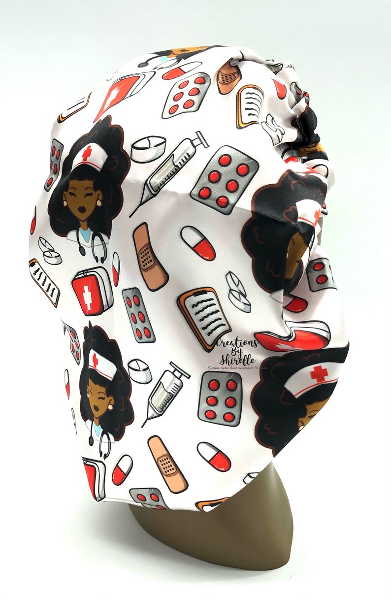 Nurse Satin Bonnet Hey Brown Girl Nursing Melanin | Etsy