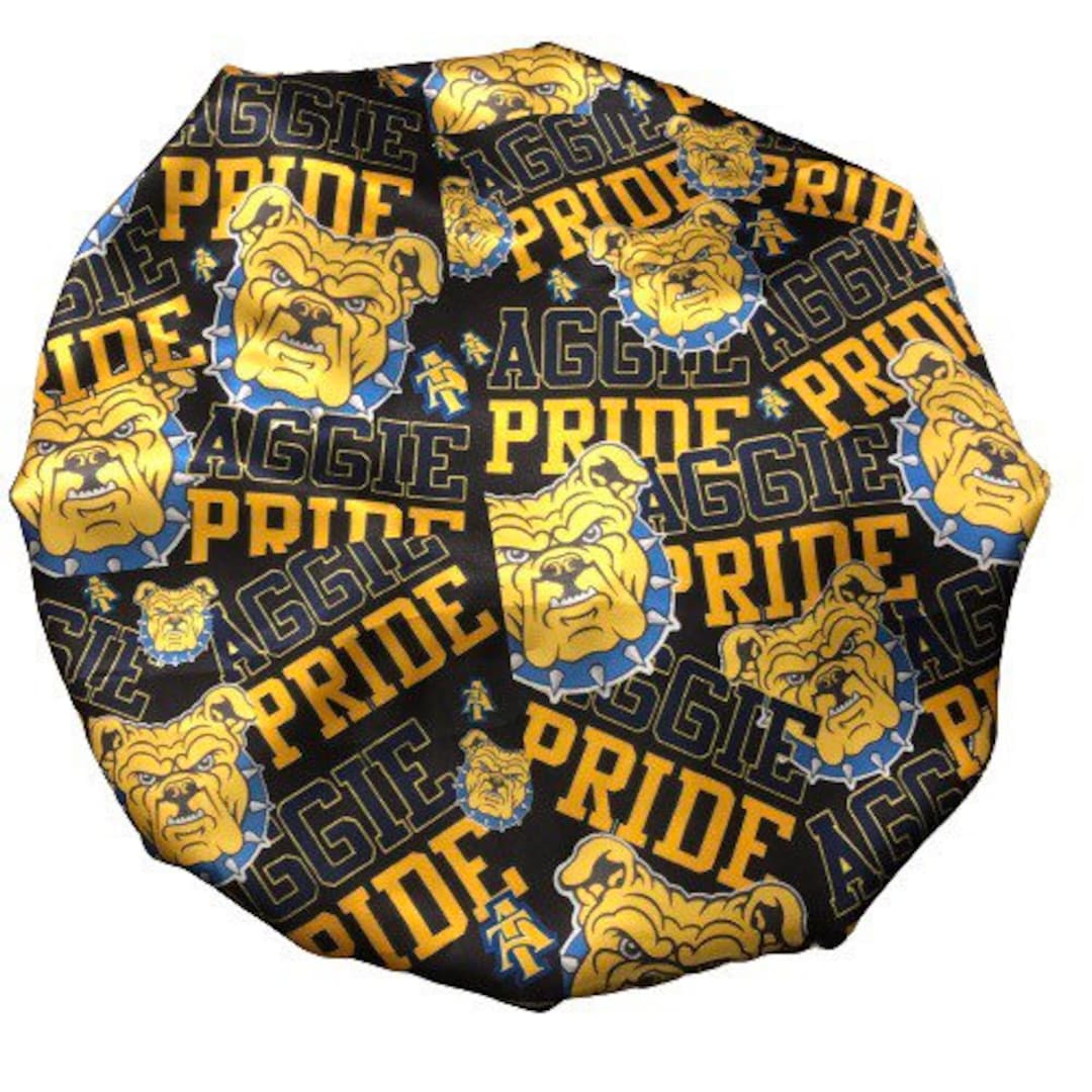 North Carolina A&T Satin Bonnet | Aggie Dog | Blue and Gold | Available ...