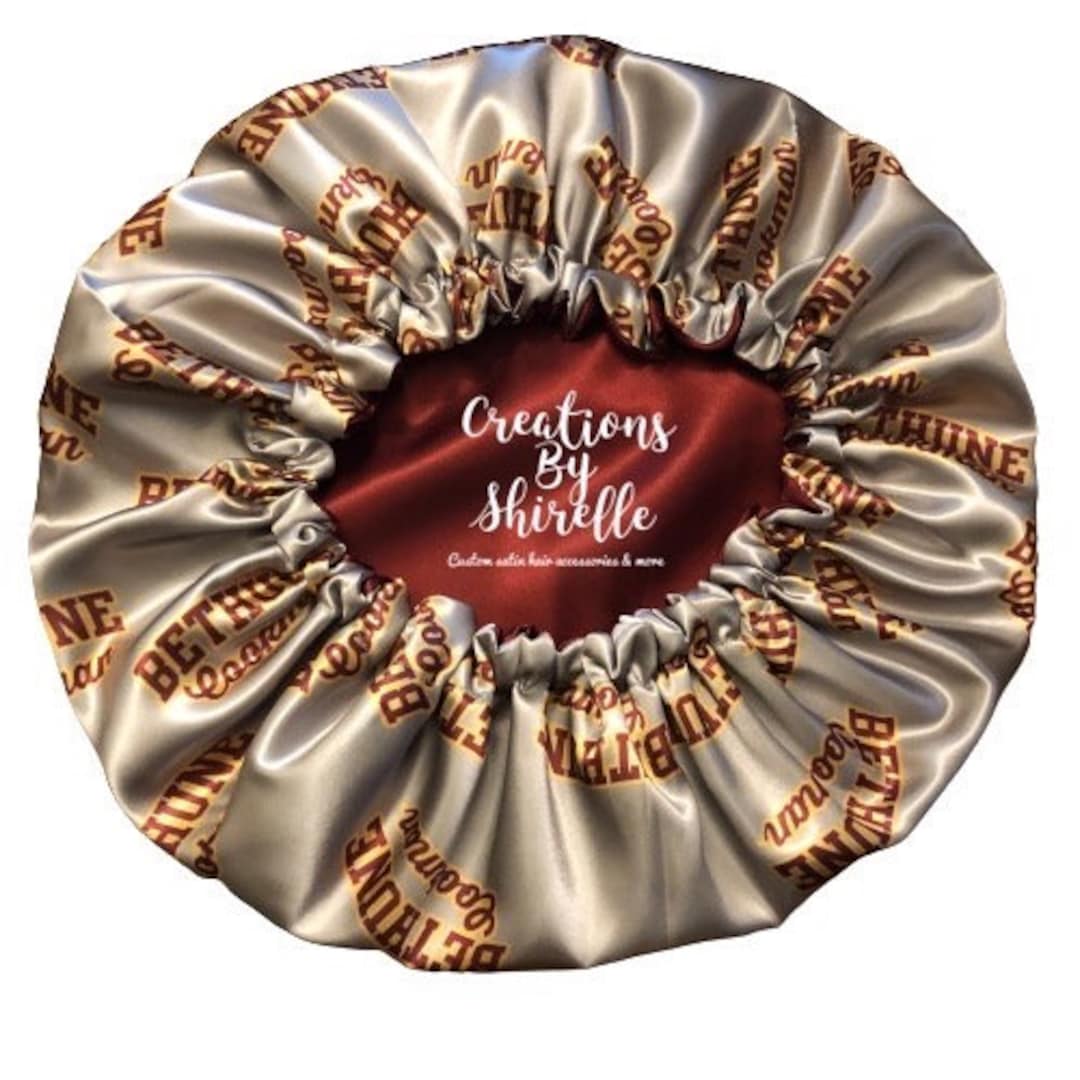 Bethune Cookman University Wildcats Satin Bonnet - Maroon & Grey - Etsy
