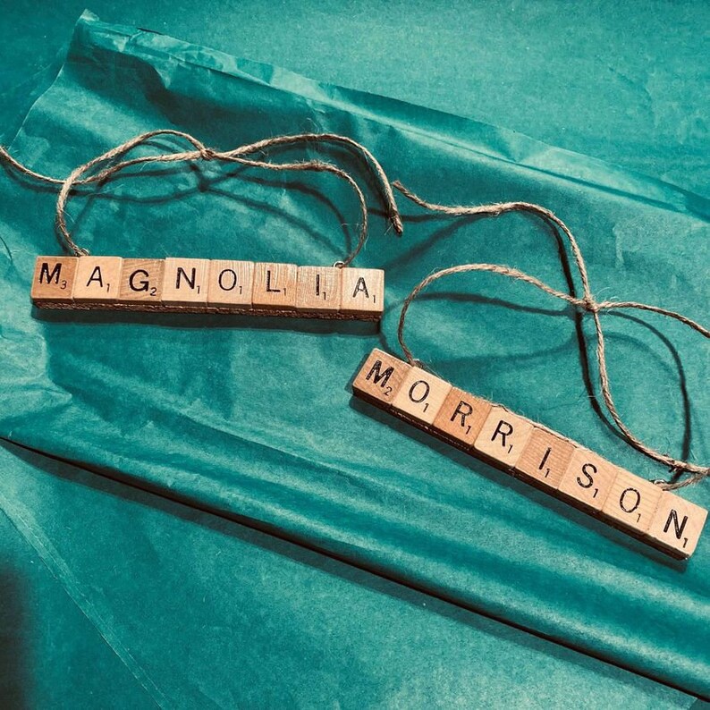 Custom Scrabble Ornaments - Unique Christmas Gift - Order Today! - Etsy