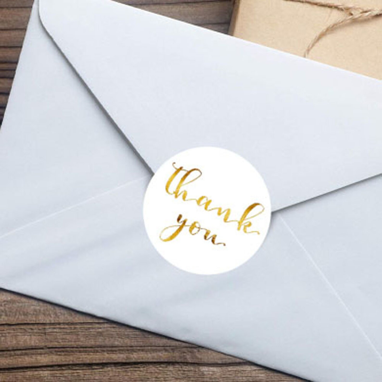 500 Pcs thank You Labels Round Roll Stickers White - Etsy