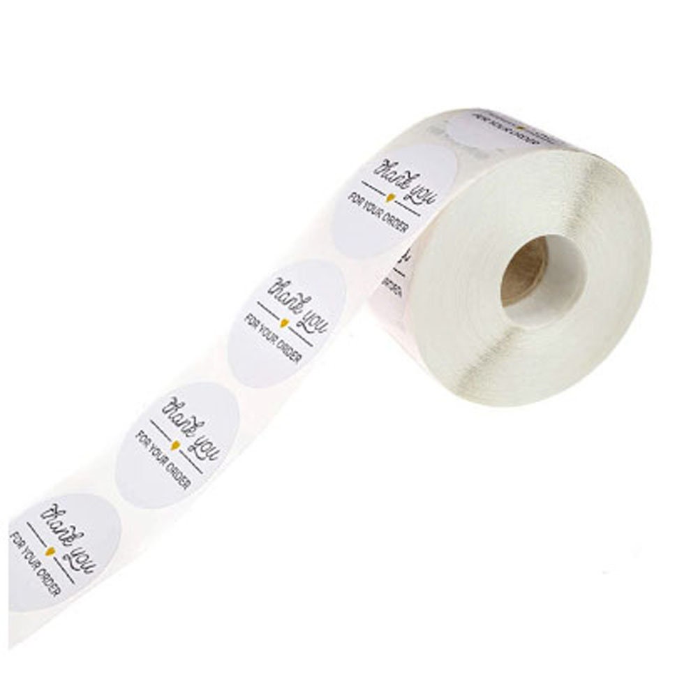 500 pcs Thank You for Your Order Labels Round Roll | Etsy