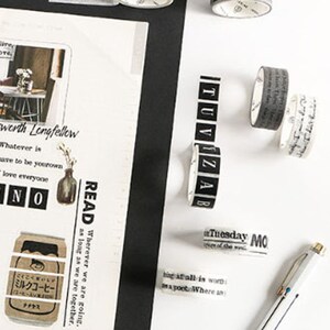 10 Rolls "wording Pattern" Washi Tape Masking Decorative Adhesive DIY ...