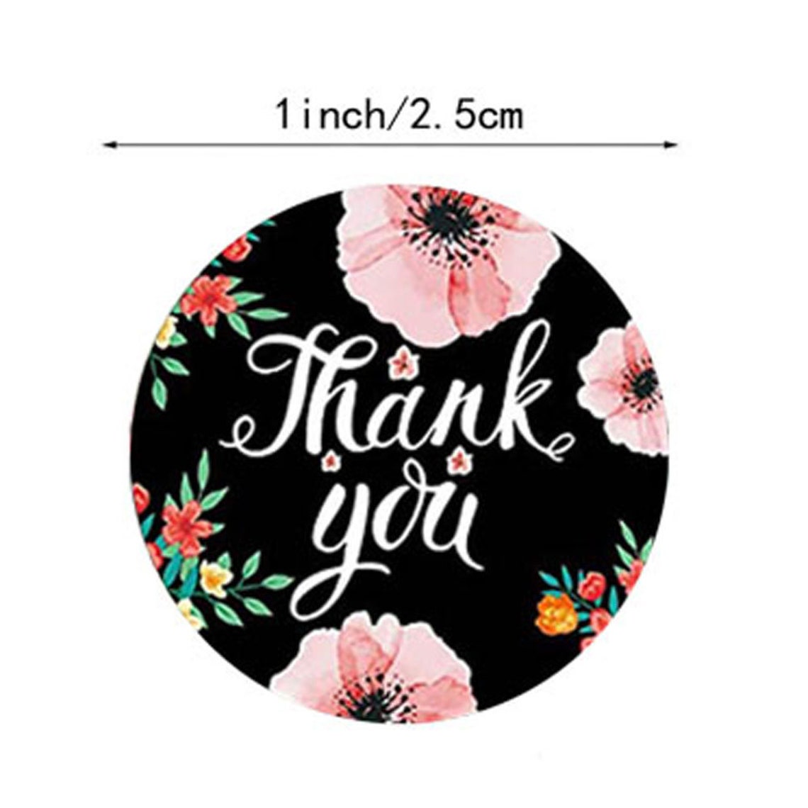 500 pcs Thank You Labels Round Roll Stickers | Etsy