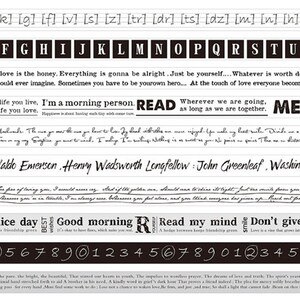 10 Rolls "wording Pattern" Washi Tape Masking Decorative Adhesive DIY ...