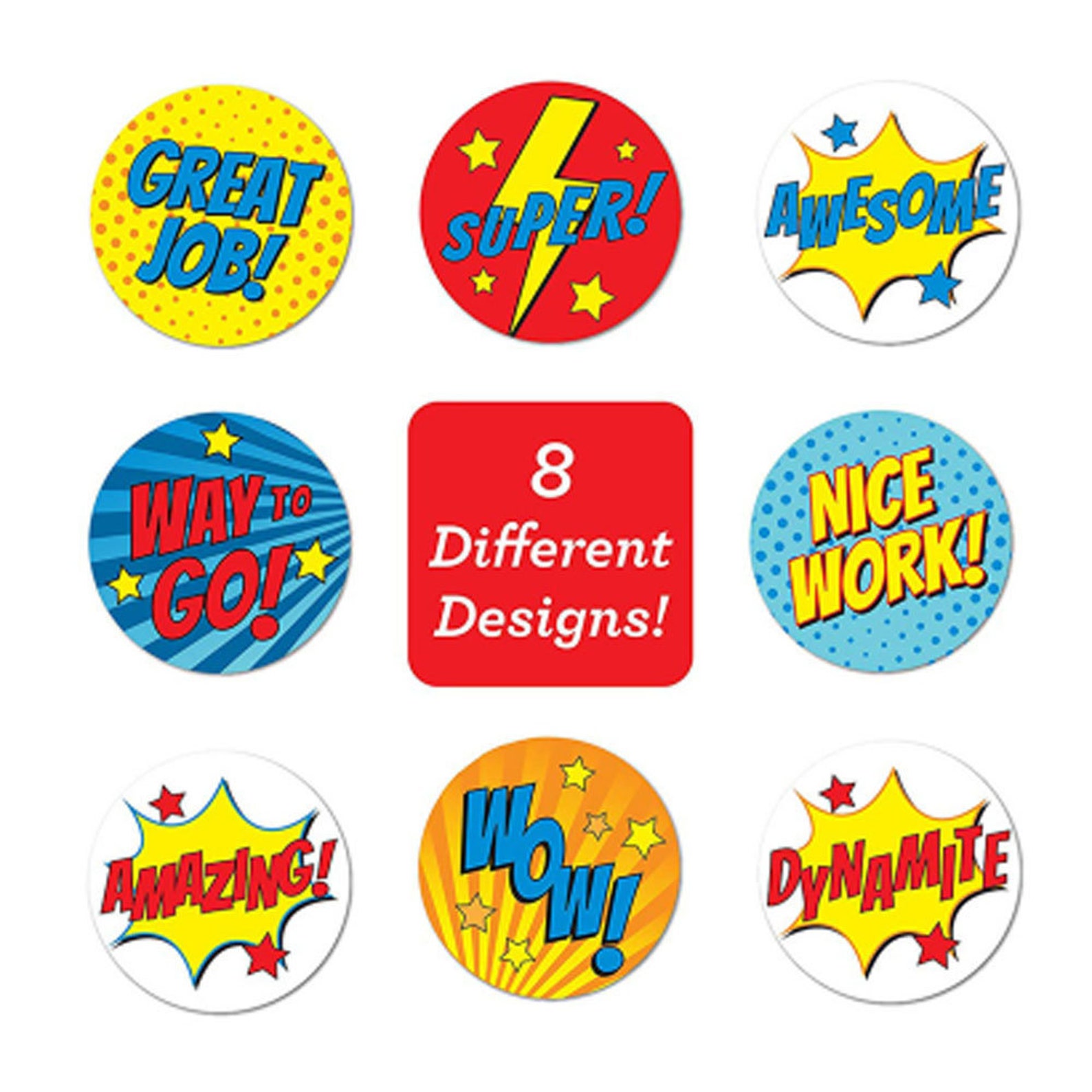 500 Pcs positive Signs Super Amazing Great Job | Etsy