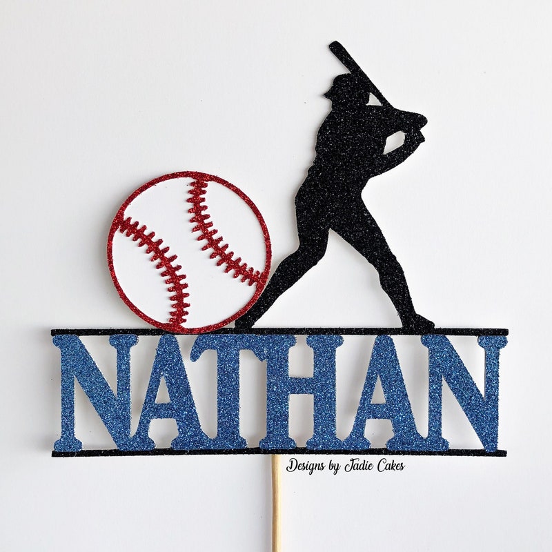 Baseball Cake Topper - Etsy