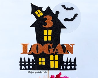 Haunted House Cake Topper / Halloween Cake Topper / Halloween - Etsy