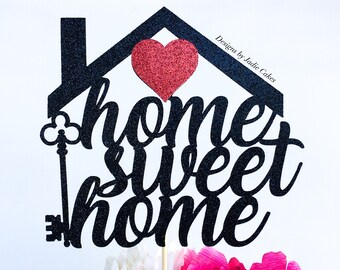 Housewarming Cake Topper New Home Party Stake Welcome - Etsy