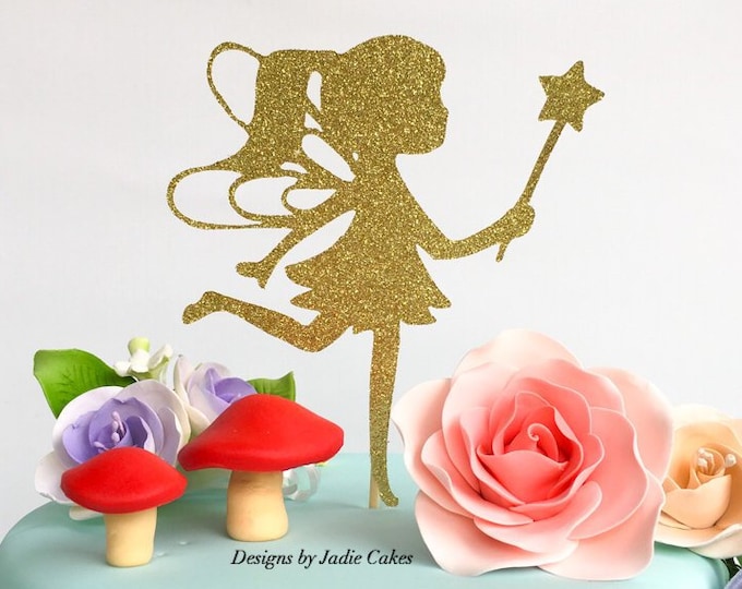 Fairy Cake Topper Fairy Decor Fairy Birthday Girls - Etsy