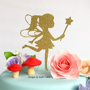 Fairy Cake Topper | Fairy Decor | Fairy | Girls Birthday | Glitter Cake ...