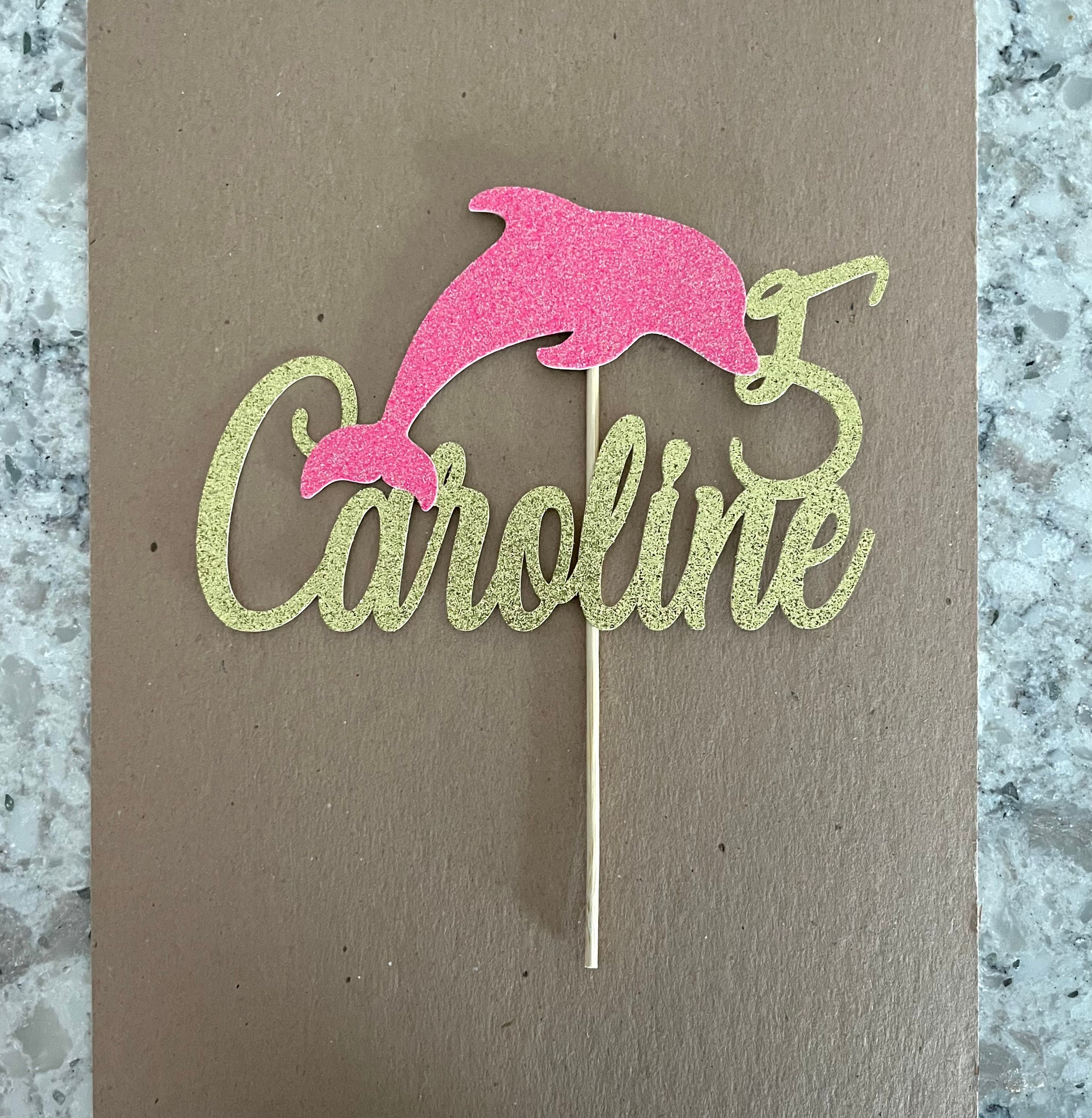Dolphin Cake Topper | Dolphin Theme | Ocean Cake Topper | Under the Sea ...