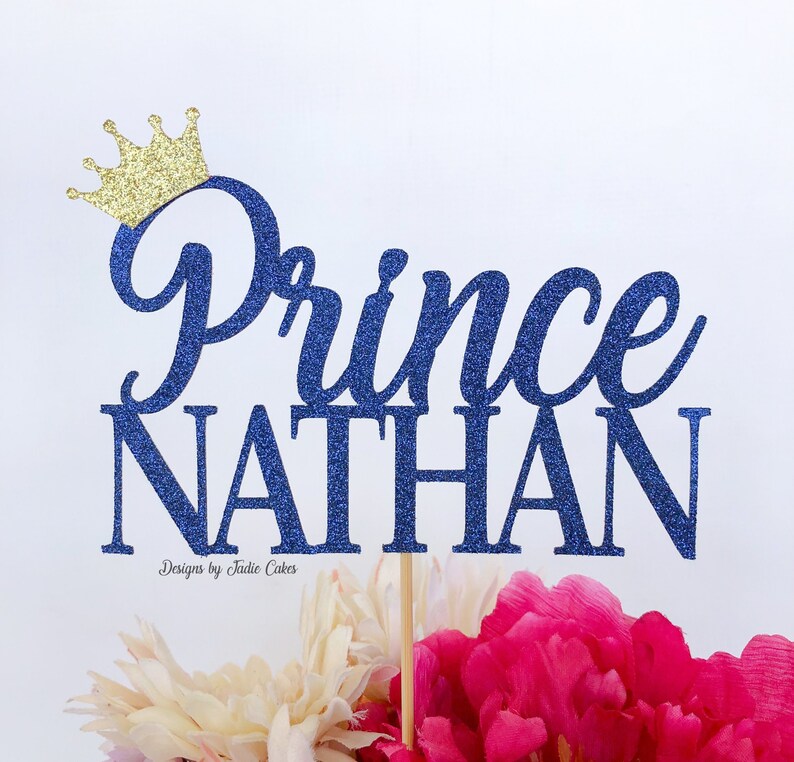 Prince Cake Topper Prince Party Decor Prince Party - Etsy