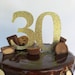 Number Cake Topper | Glitter Cake Topper | Gold Cake Topper | Thirty ...