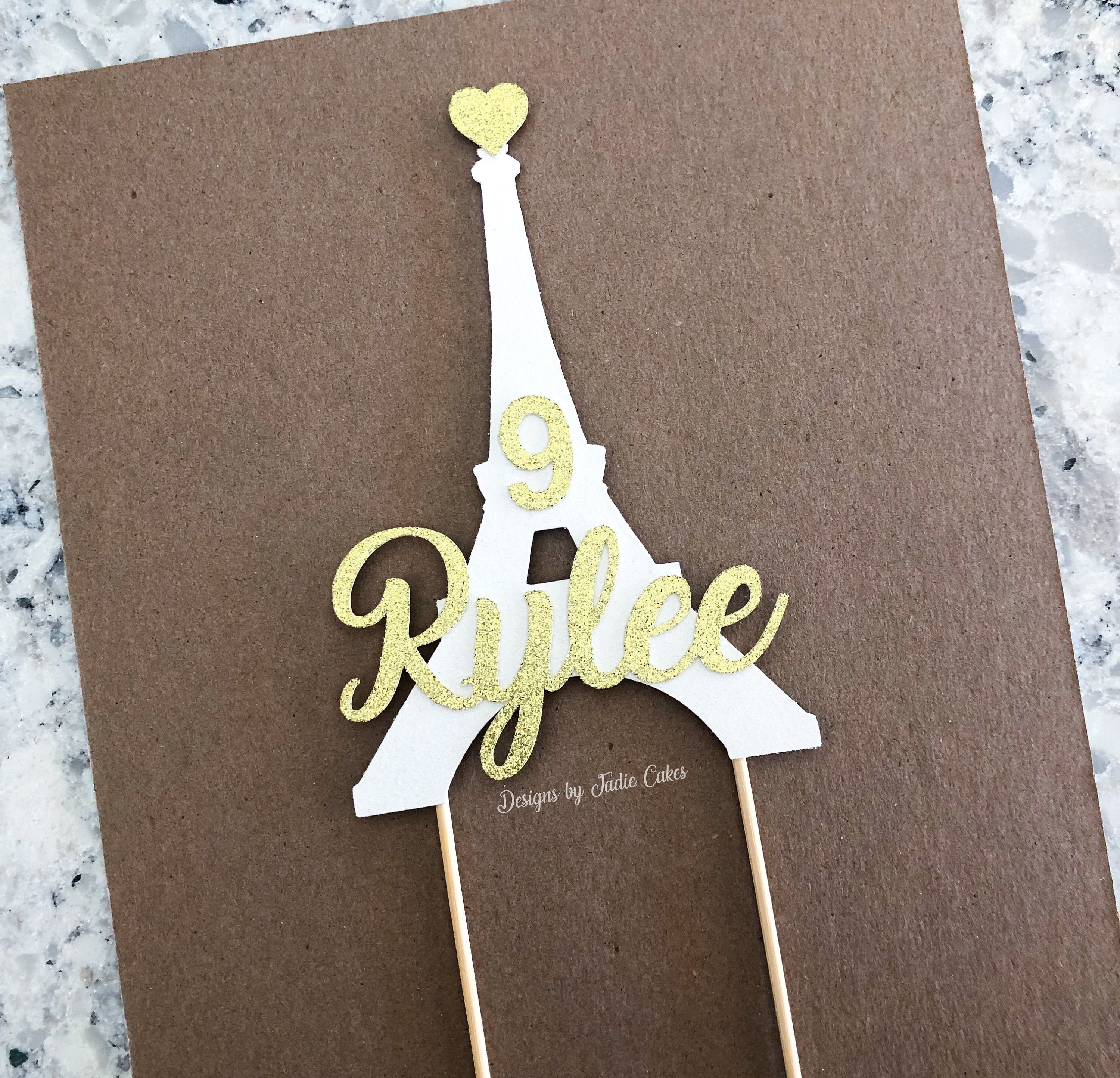 Paris Cake Topper Paris Party Eiffel Tower Cake Topper - Etsy