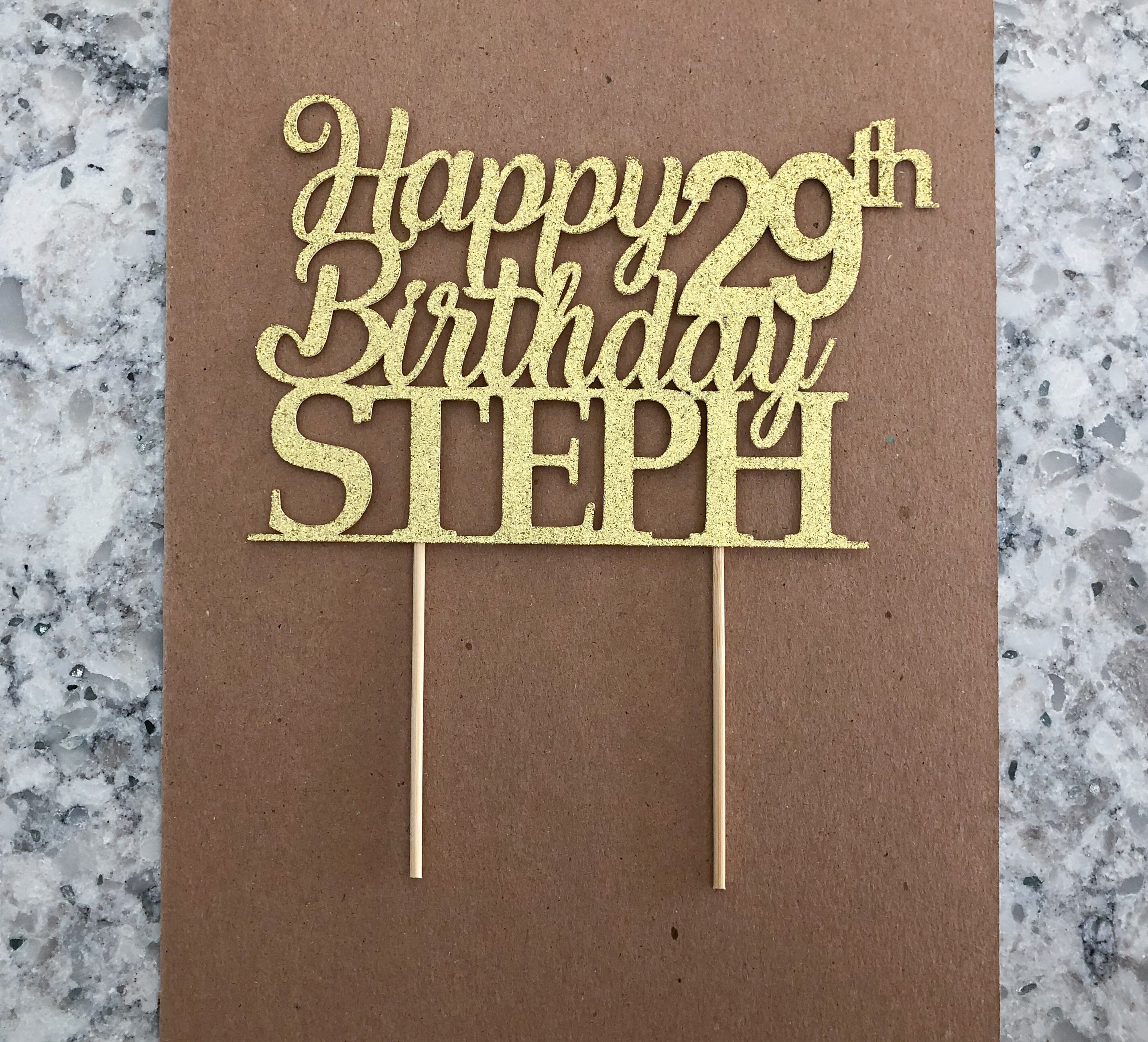 Happy birthday topper First birthday cake topper Happy | Etsy