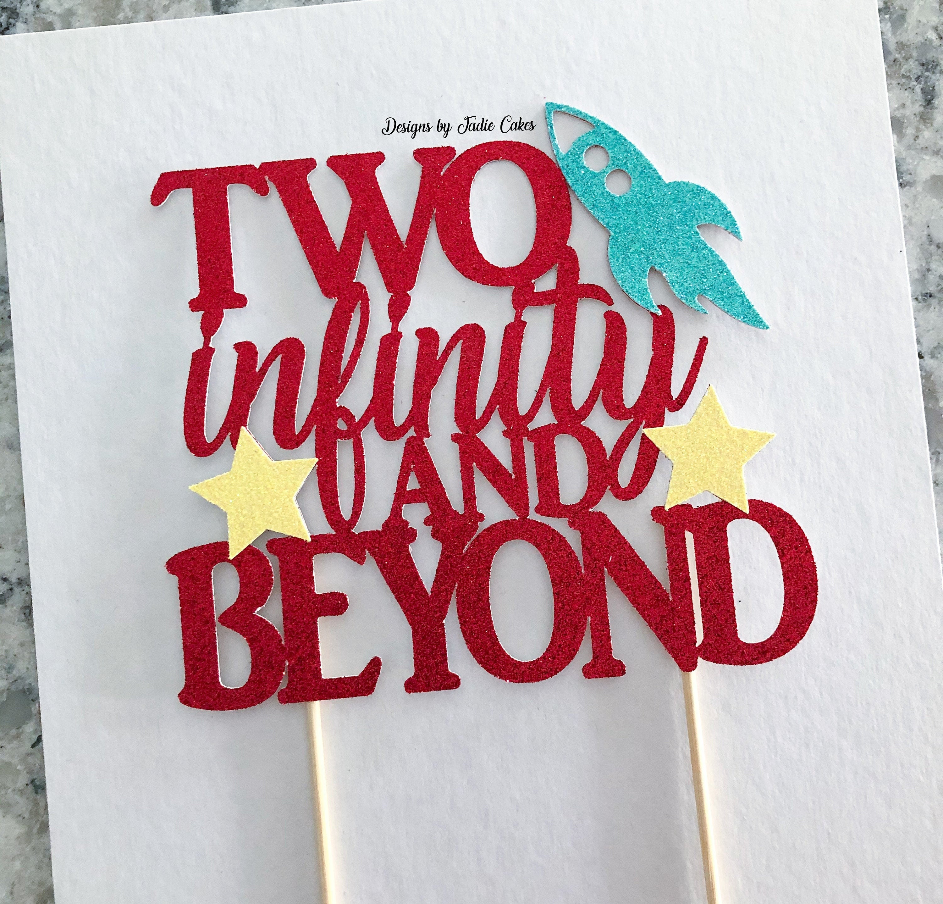 Two Infinity and Beyond Cake Topper Two Infinity and Beyond | Etsy