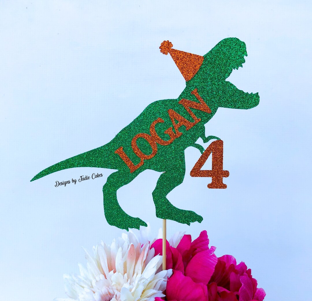 Dinosaur Topper Dinosaur Party Dinosaur Decor Dinosaur Cake Topper Trex ...