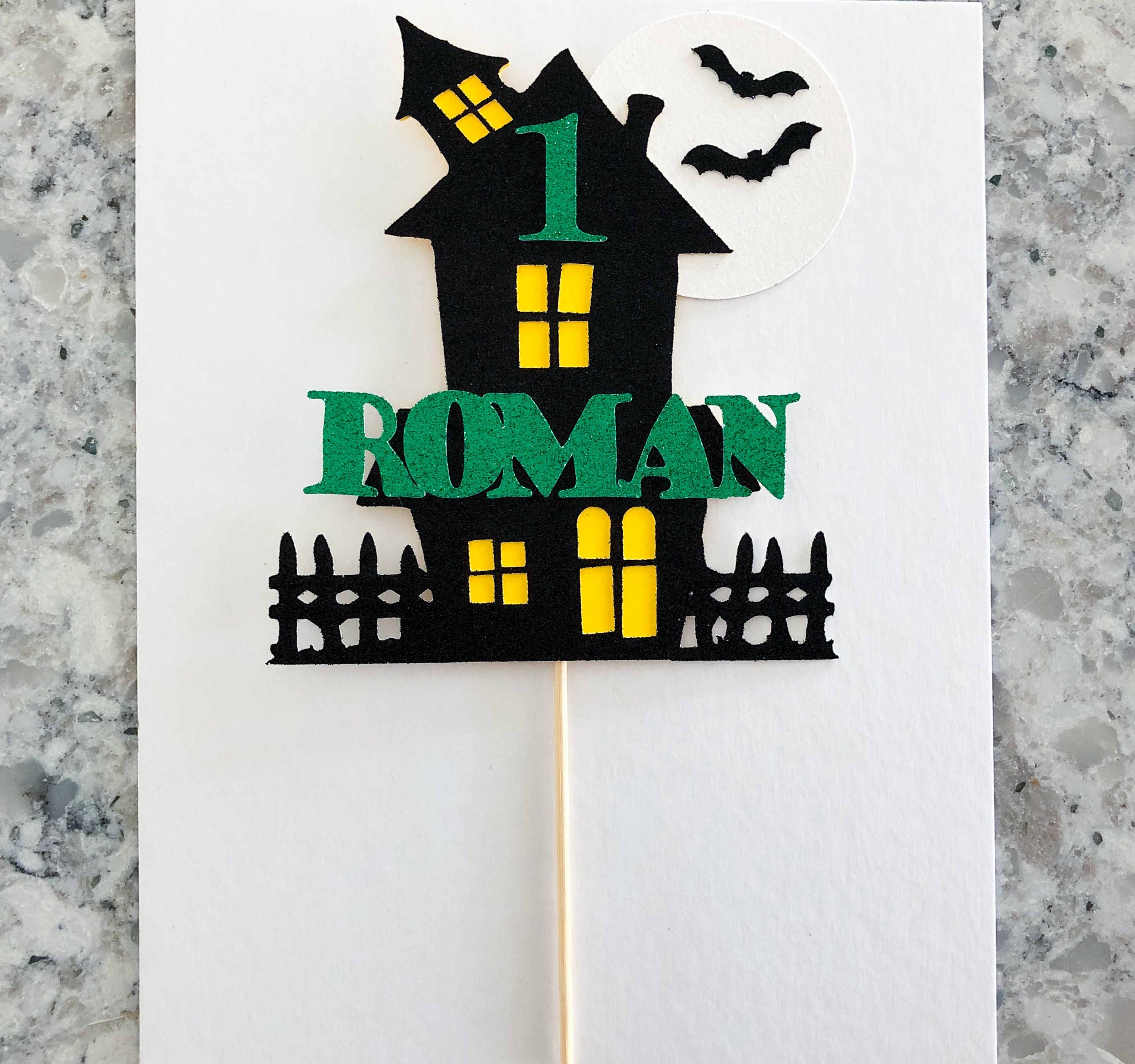 Halloween Cake Topper Happy Halloween Halloween Party - Etsy