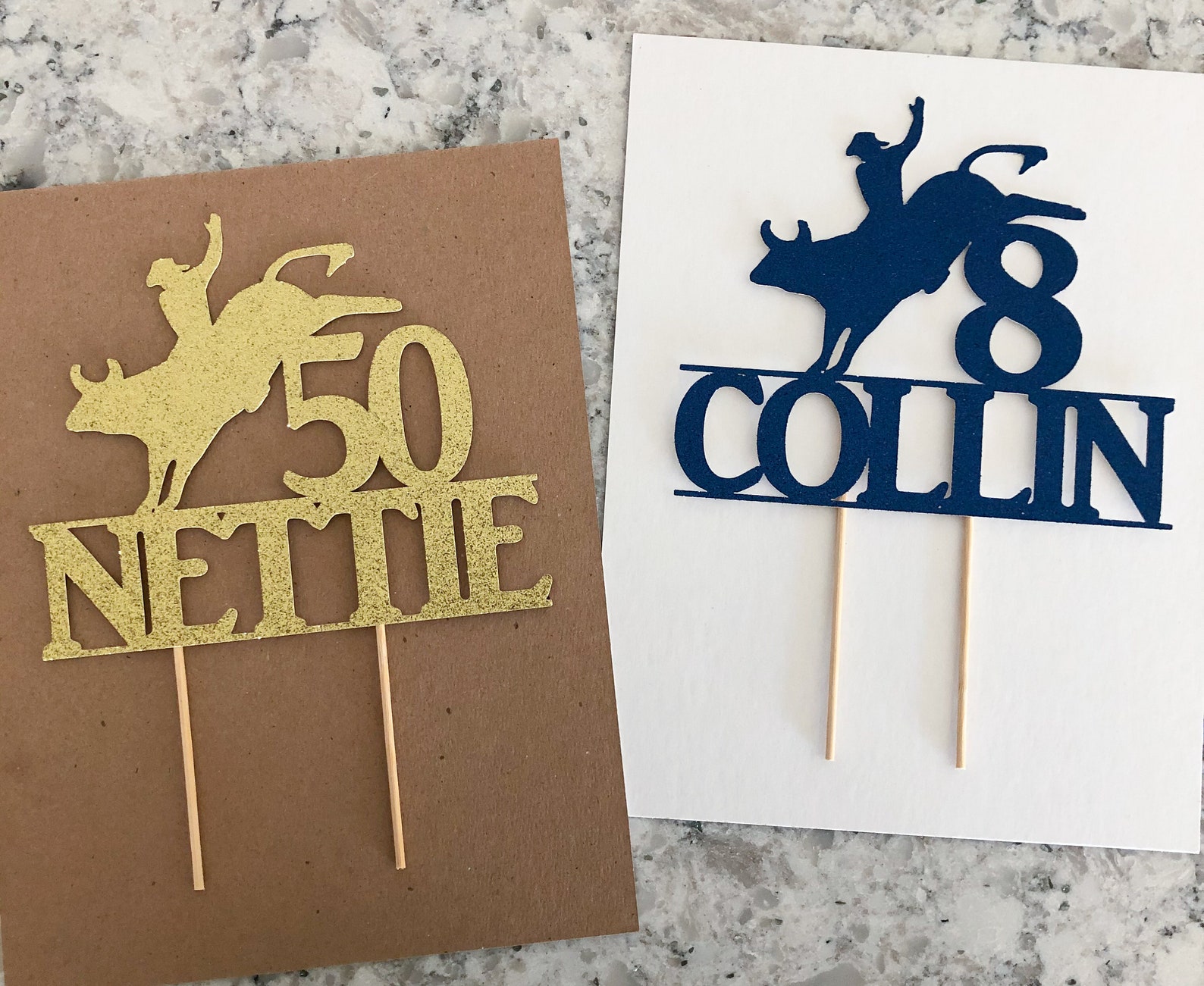 Cowboy Cake Topper Bull Riding Cake Topper Cowboy Birthday - Etsy