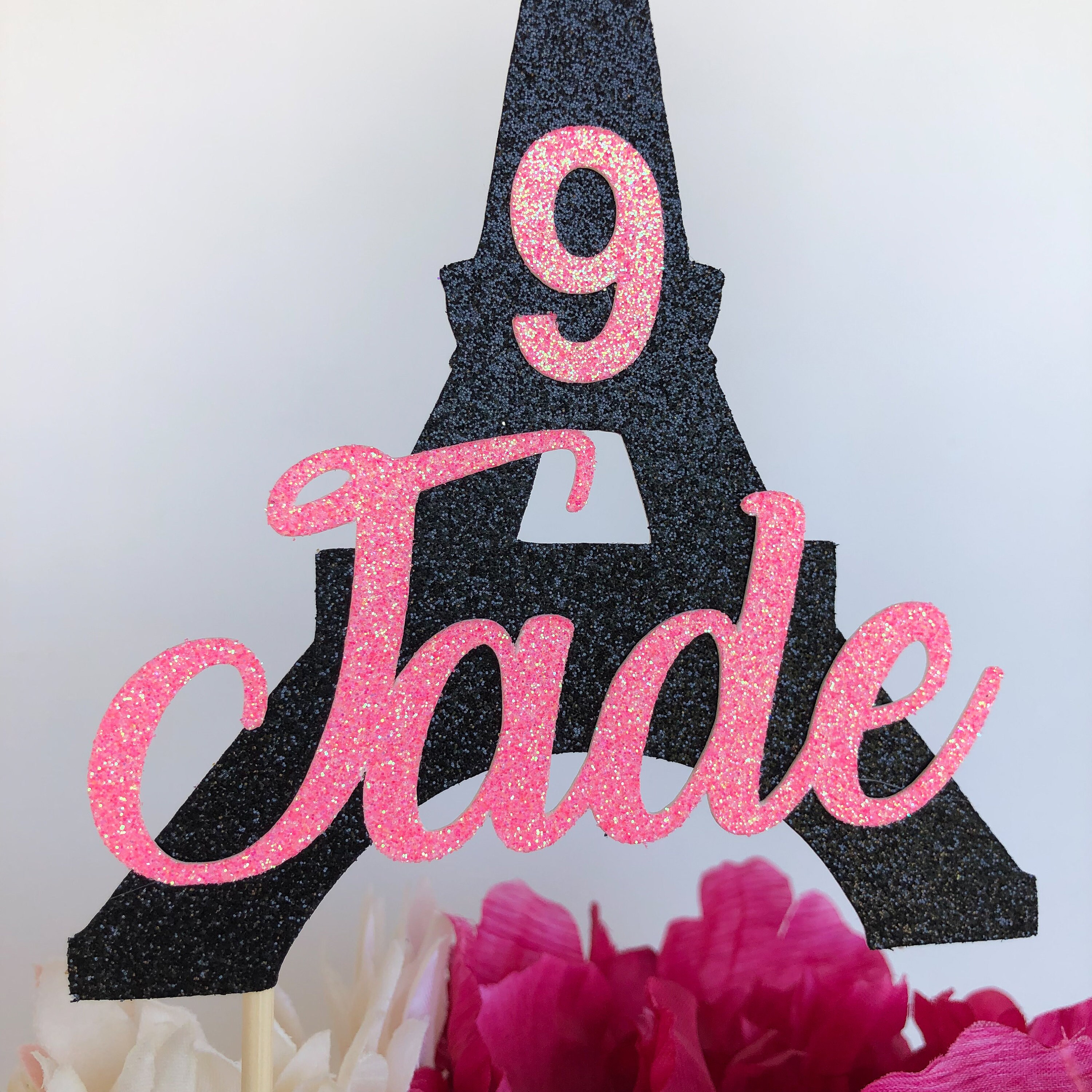 Paris Cake Topper Paris Party Eiffel Tower Cake Topper - Etsy
