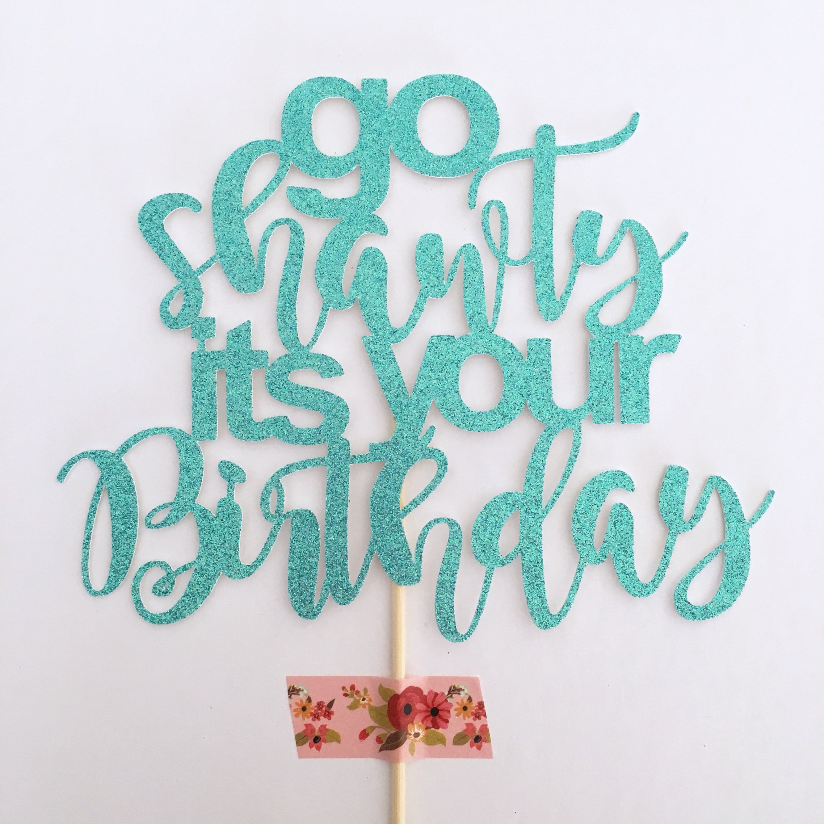 Happy Birthday Cake Topper | Glitter Cake Topper | Birthday Party Decor ...