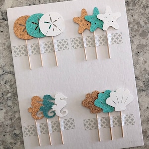 Under the Sea Cupcake Toppers | Under the Sea Party | Mermaid Party ...
