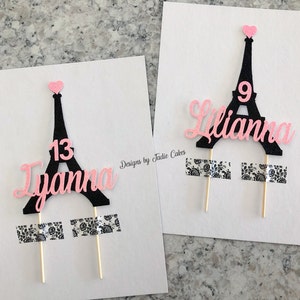 Paris Cake Topper | Paris Party | Eiffel Tower Cake Topper | French ...