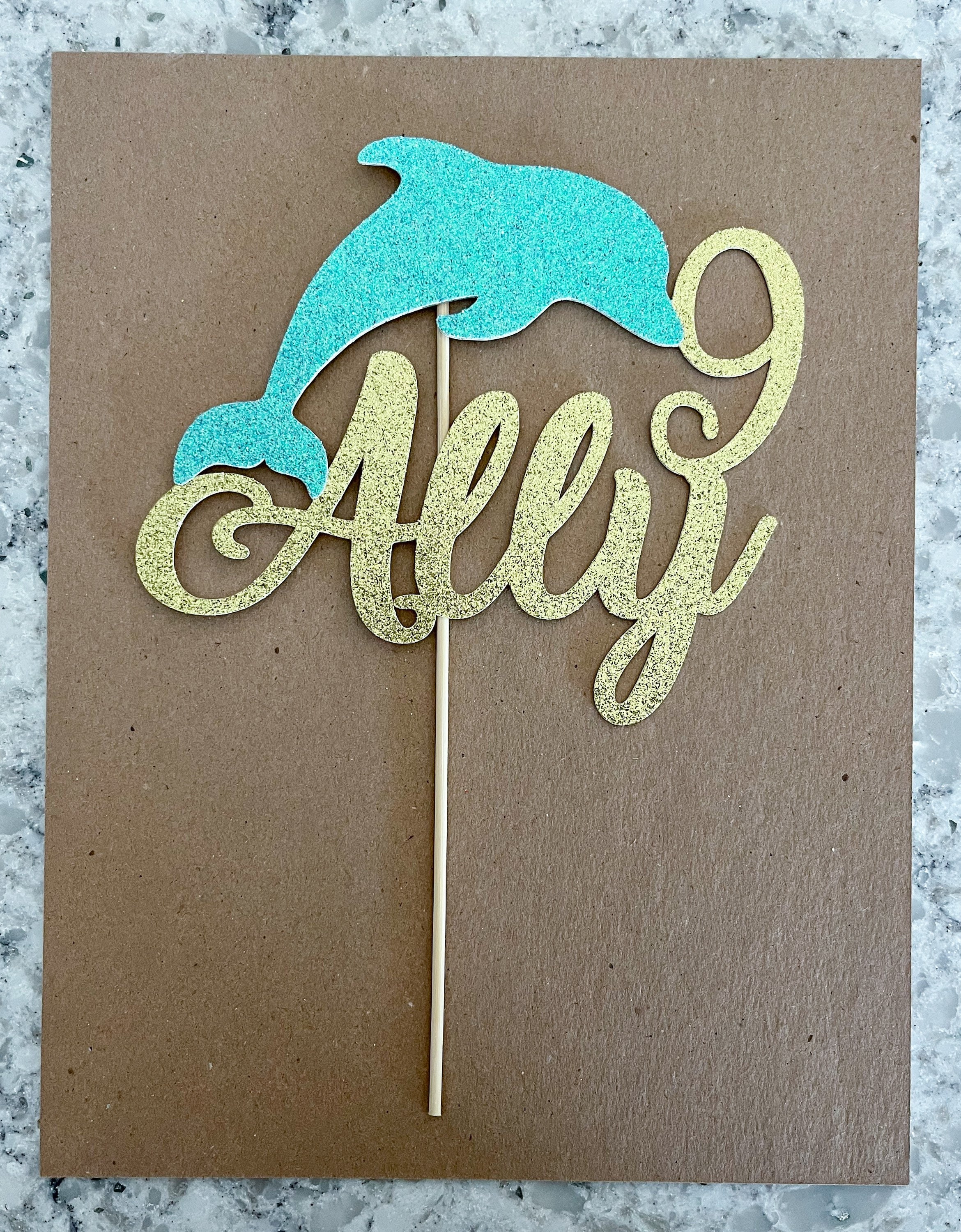 Dolphin Cake Topper Dolphin Theme Ocean Cake Topper - Etsy