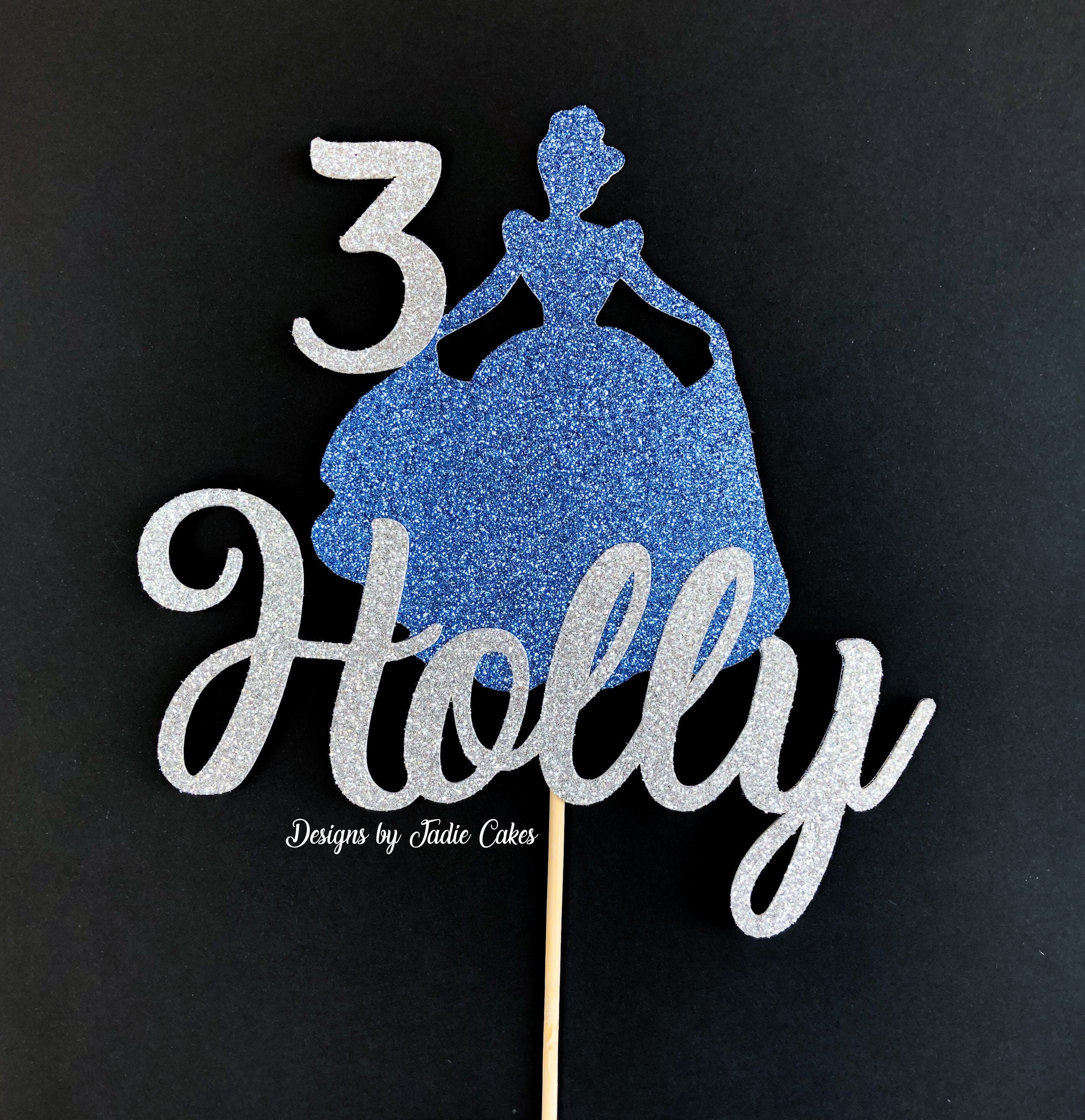 Cinderella Cake Topper Princess Cinderella Party | Etsy