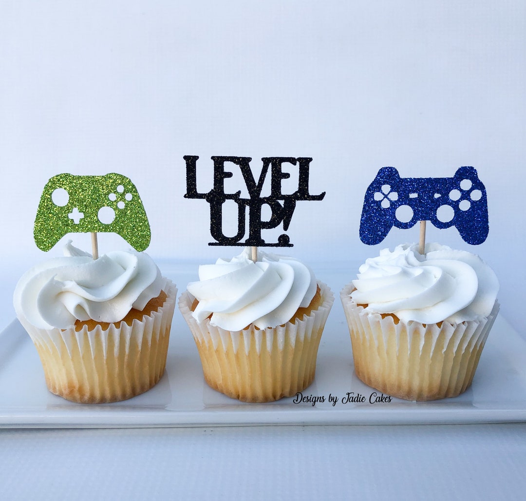 Video Game Party Video Game Cupcake Toppers Xbox Party PS4 Party Video ...