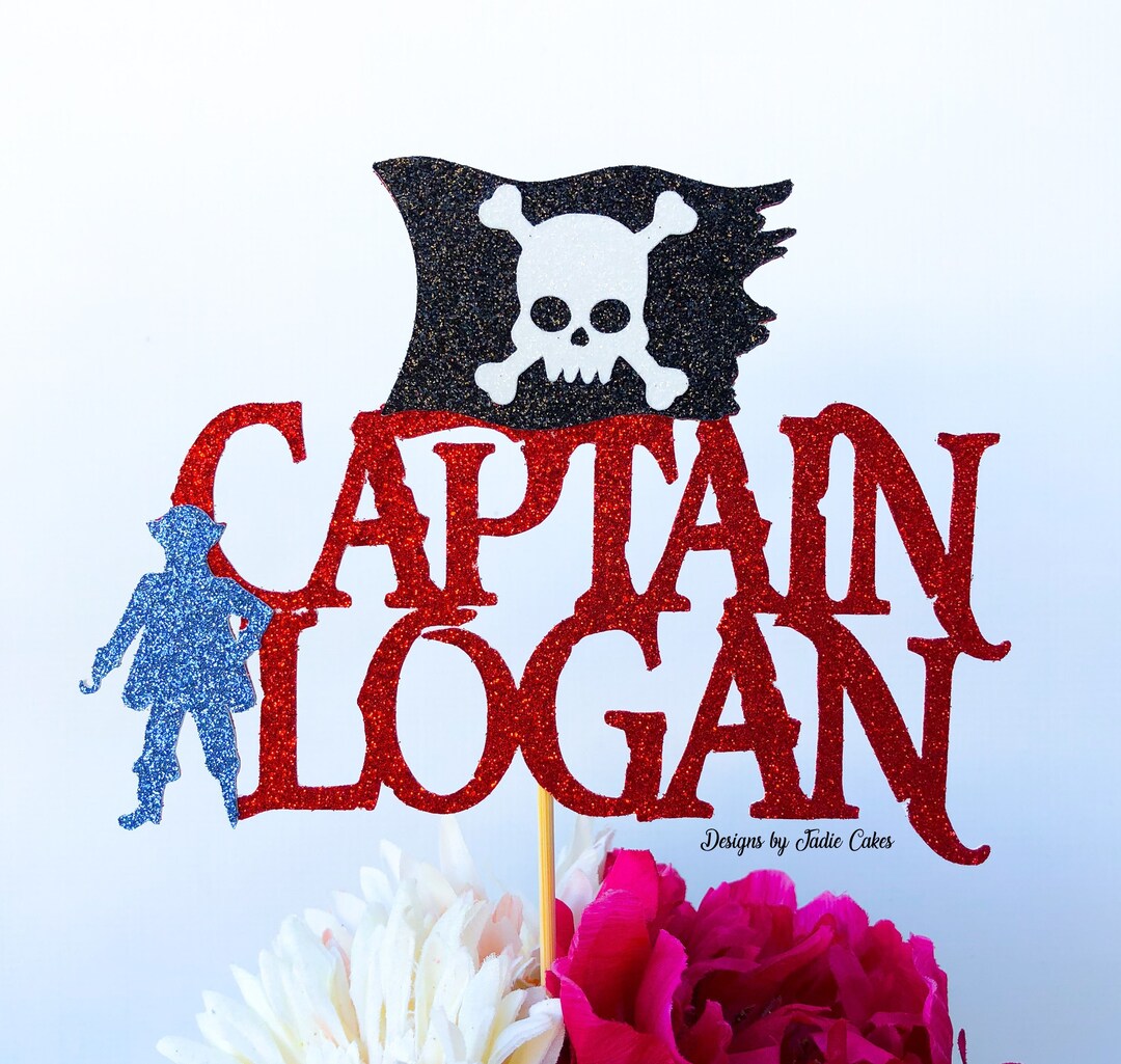 Pirate Cake Topper | Pirate Party | Pirate Birthday | Nautical Cake ...