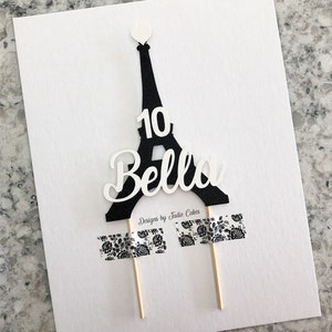 Paris Cake Topper | Paris Party | Eiffel Tower Cake Topper | French ...