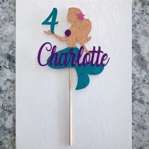 Mermaid cake topper Mermaid party Mermaid birthday Ariel | Etsy