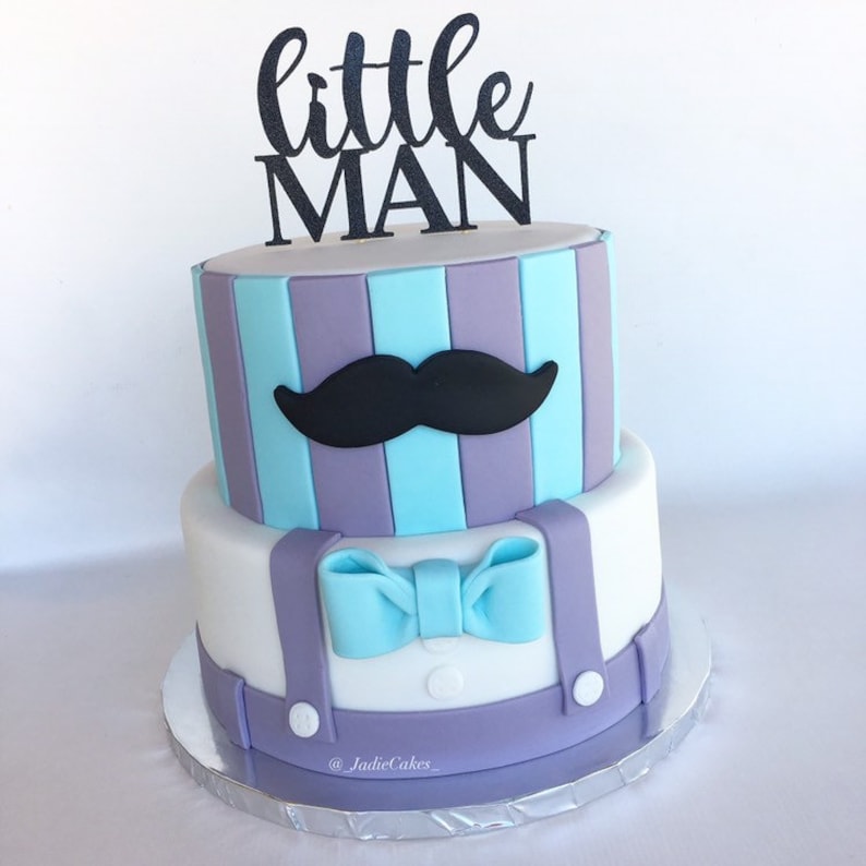 Little Man Cake Topper Mustache Cake Topper Little Man - Etsy