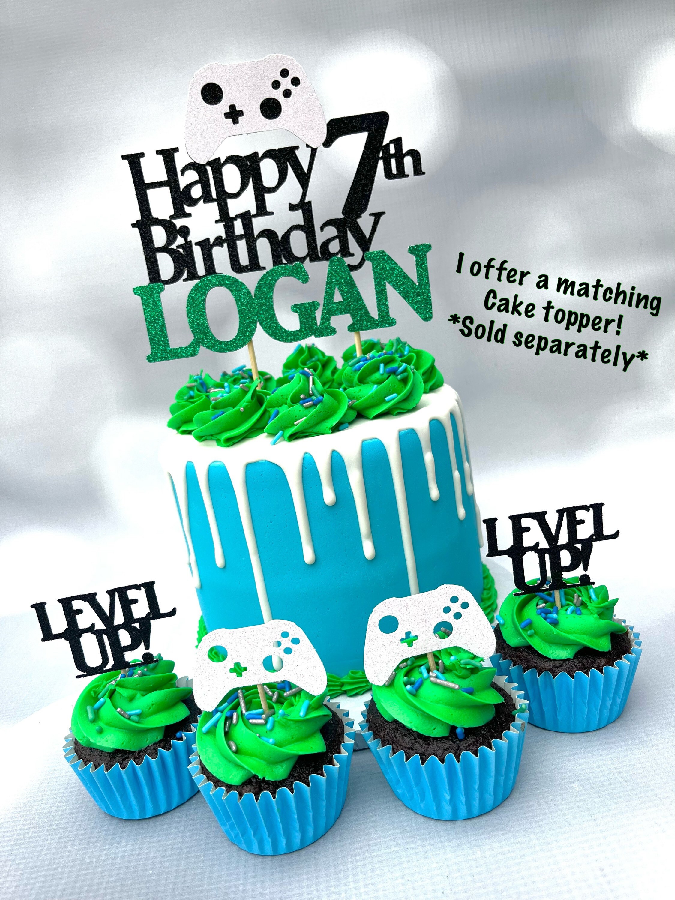 Video Game Party | Video Game Cupcake Toppers | Xbox Party | PS4 Party ...