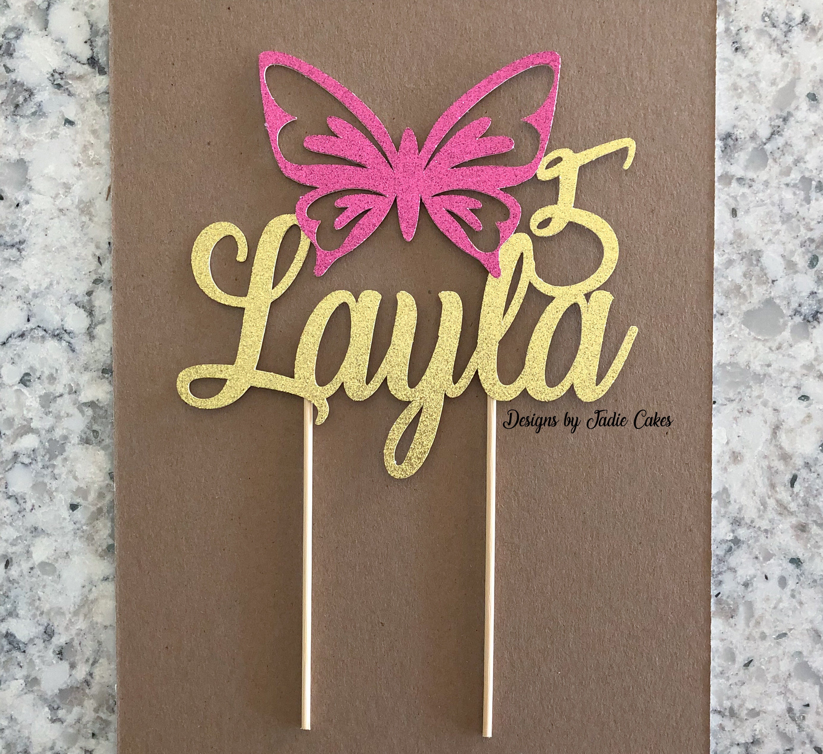 Butterfly Cake Topper Butterfly Party First Birthday Cake | Etsy