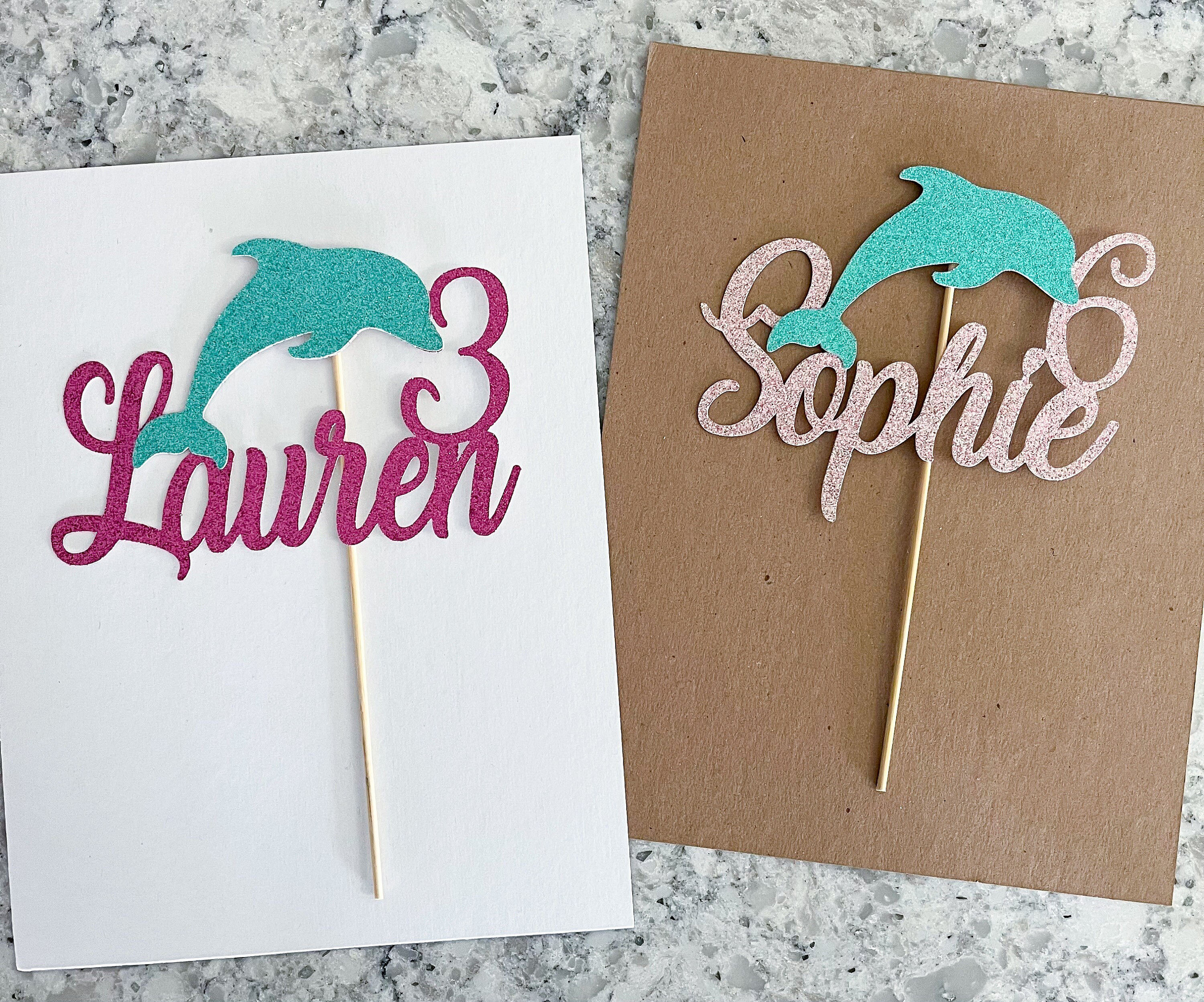 Dolphin Cake Topper Dolphin Theme Ocean Cake Topper - Etsy