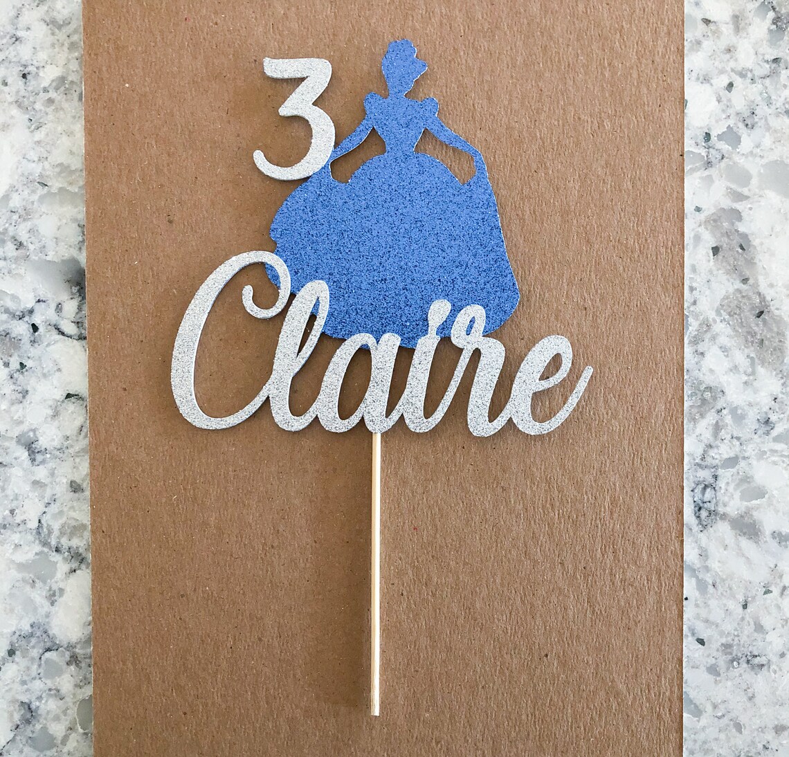 Cinderella Cake Topper Princess Cinderella Party - Etsy