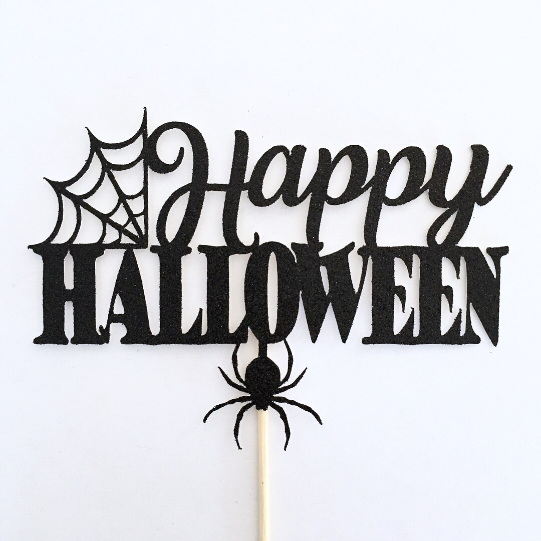 Halloween Cake Topper | Happy Halloween | Halloween Party | Halloween ...