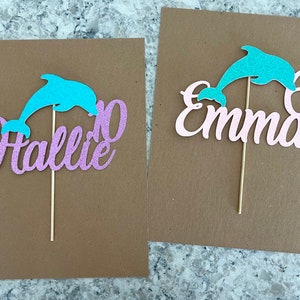 Dolphin Cake Topper | Dolphin Theme | Ocean Cake Topper | Under the Sea ...