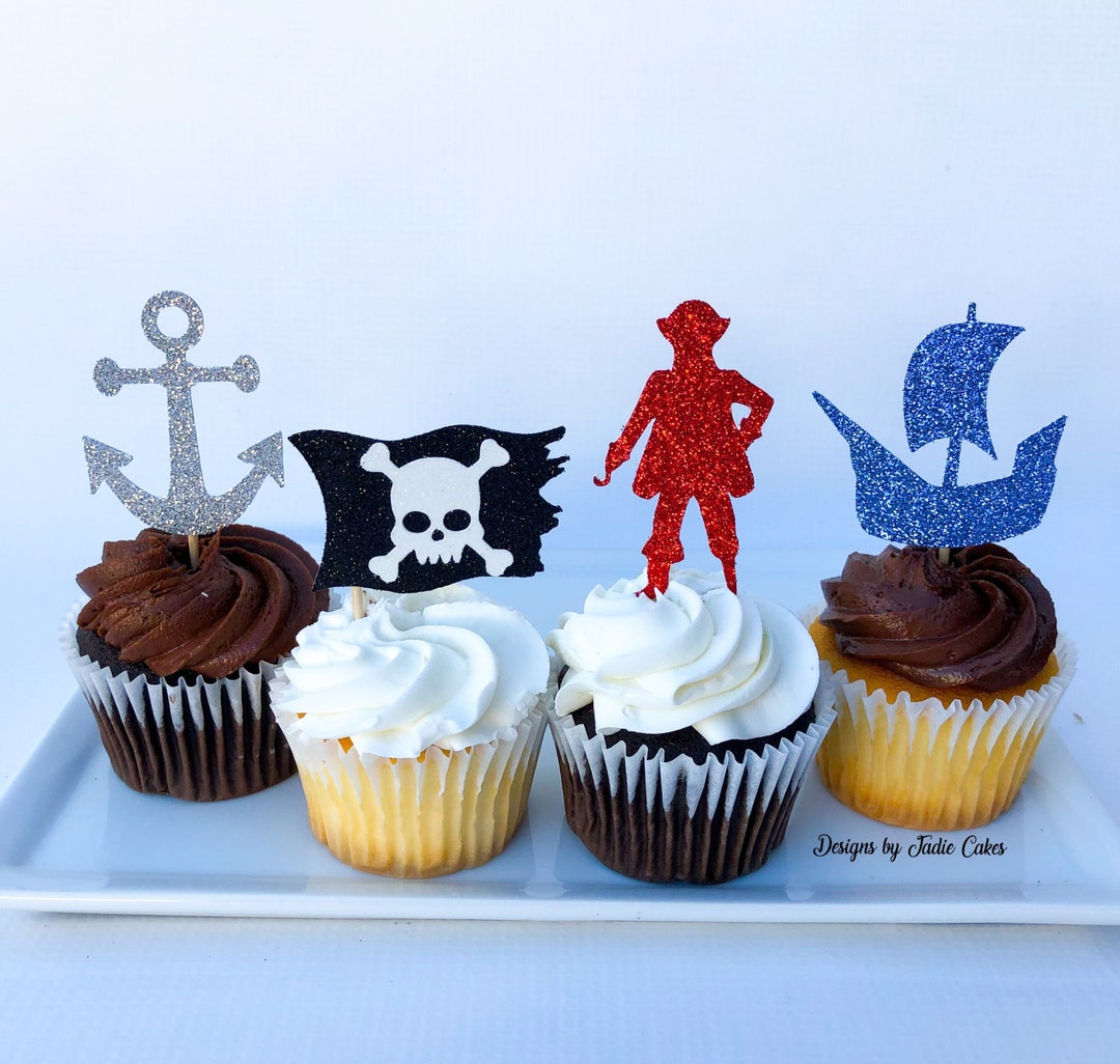 Pirate Cake Topper | Pirate Party | Pirate Birthday | Nautical Cake ...