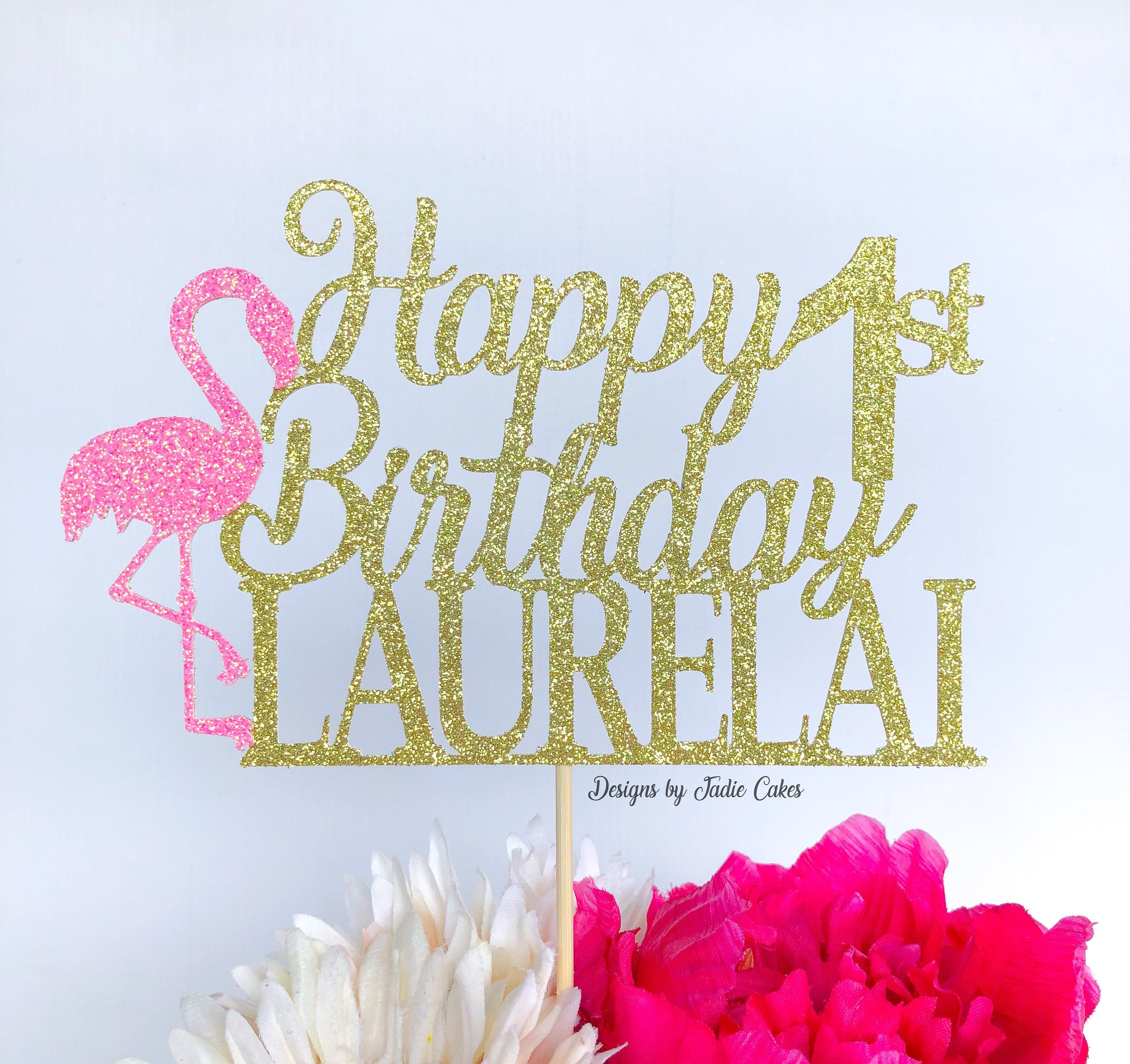 Flamingo Birthday Party First Birthday First Birthday Cake - Etsy