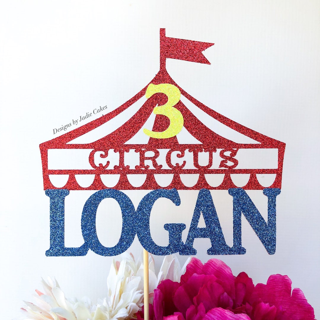 Circus Cake Topper Carnival Cake Topper Circus Party Circus Decorations ...