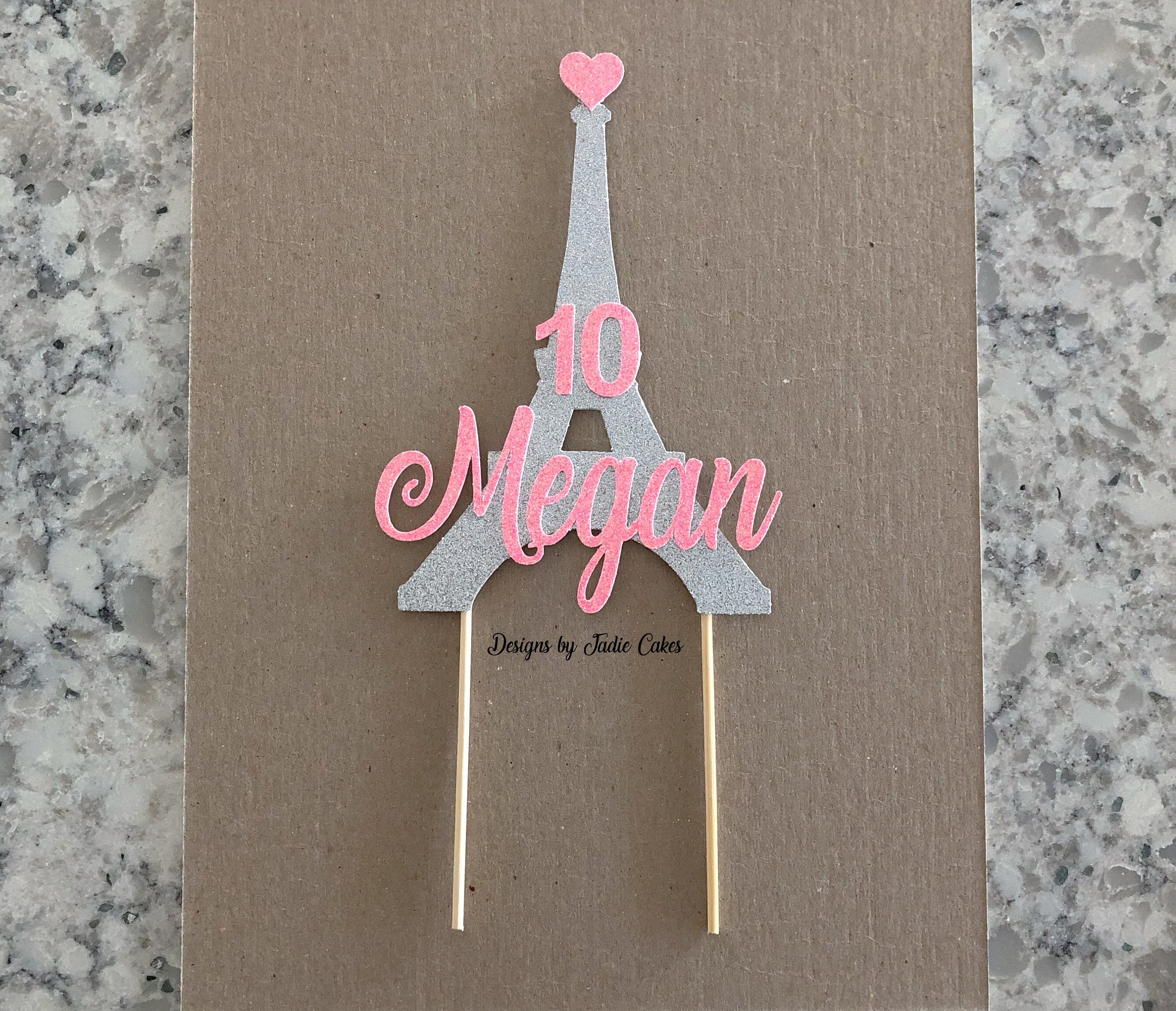 Paris Cake Topper Paris Party Eiffel Tower Cake Topper - Etsy