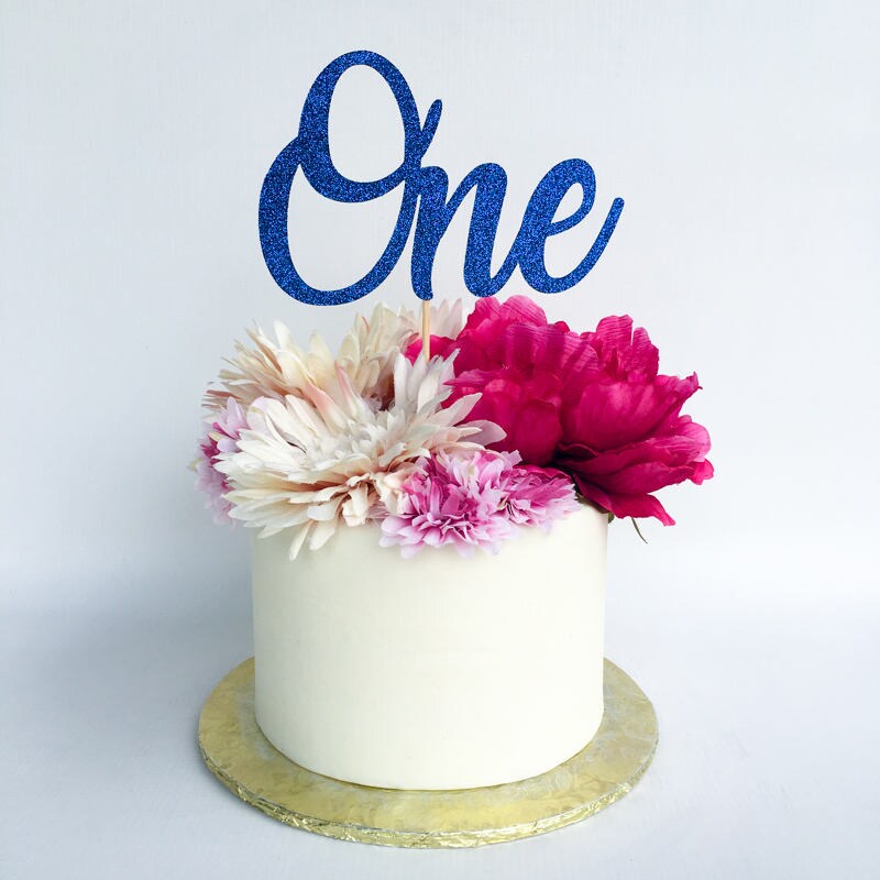 One Cake Topper First Birthday First Birthday Cake Topper - Etsy
