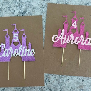 Princess Cake Topper | Princess Party Decor | Princess Party | Disney ...